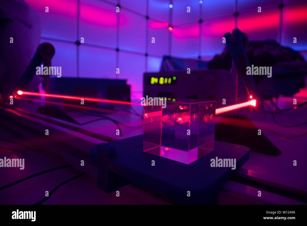 laser beam in optical laboratory Stock Photo - Alamy