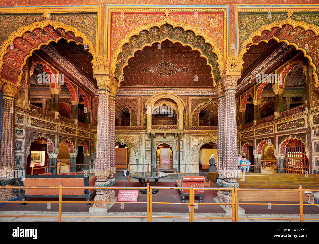 interior shot of Daria Daulat Bagh, Srirangapatna, Karnataka, India ...