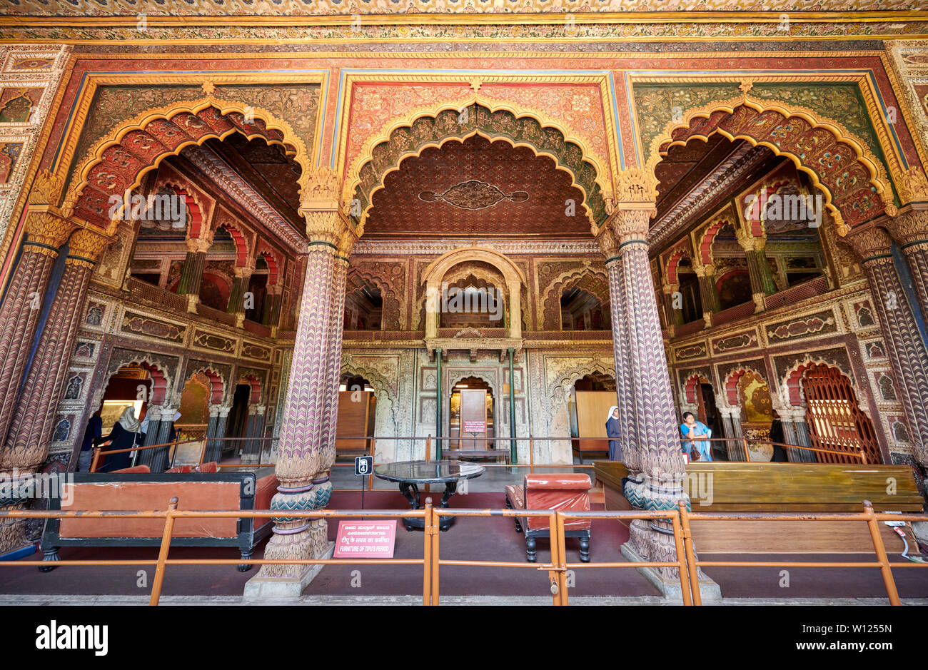 interior shot of Daria Daulat Bagh, Srirangapatna, Karnataka, India ...