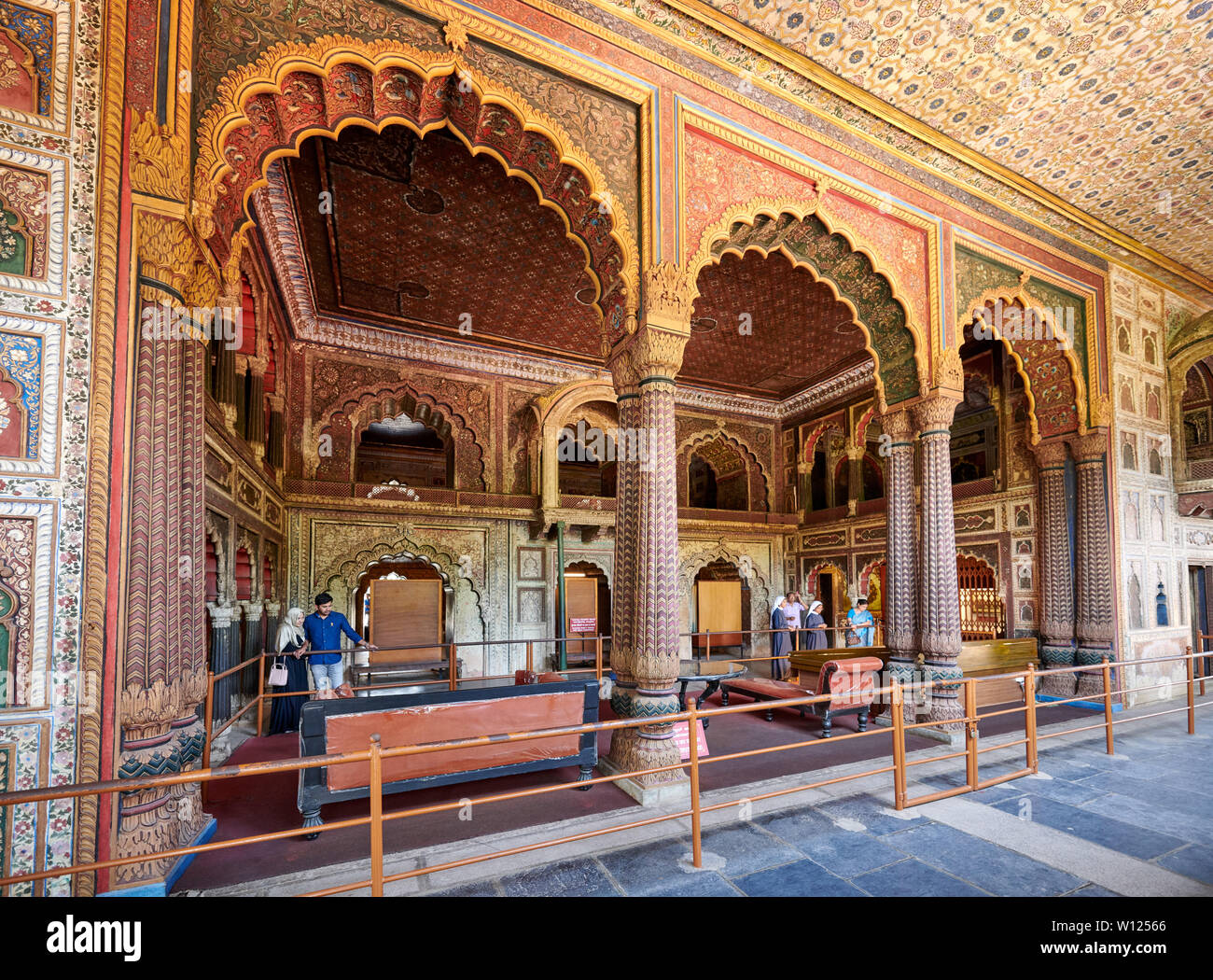 interior shot of Daria Daulat Bagh, Srirangapatna, Karnataka, India ...
