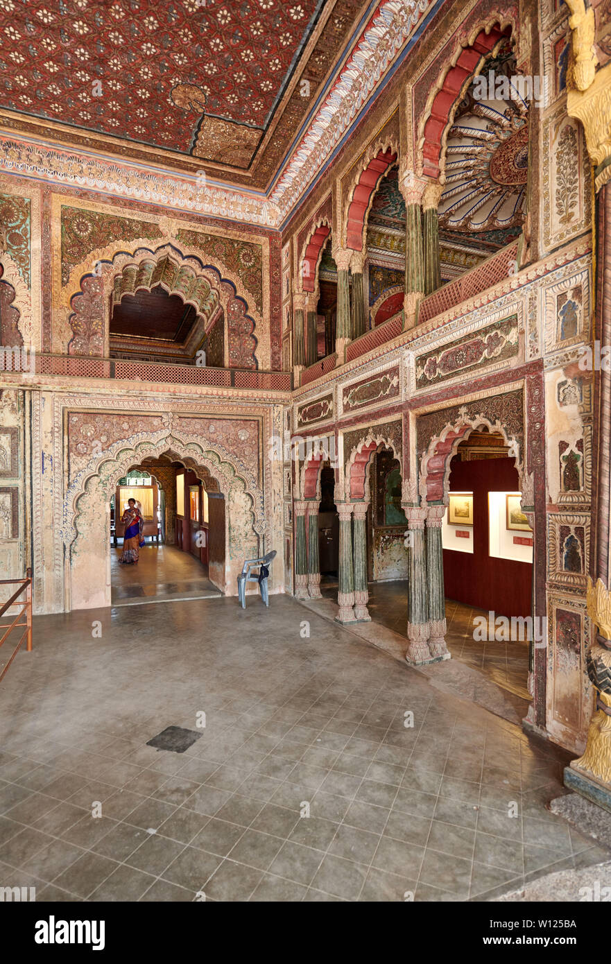 interior shot of Daria Daulat Bagh, Srirangapatna, Karnataka, India ...