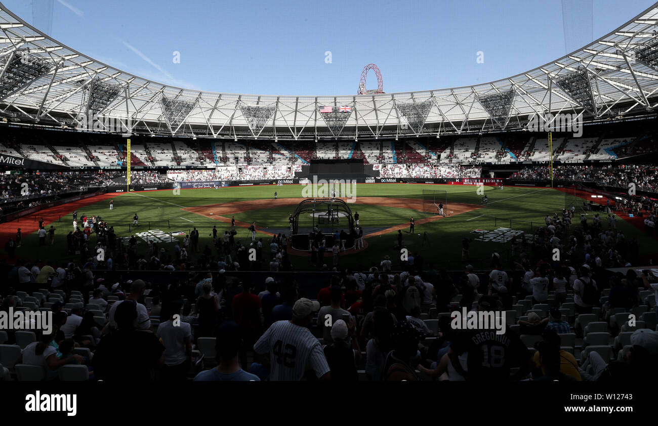 General View of the London Stadium ahead of the MLB London Series Match ...