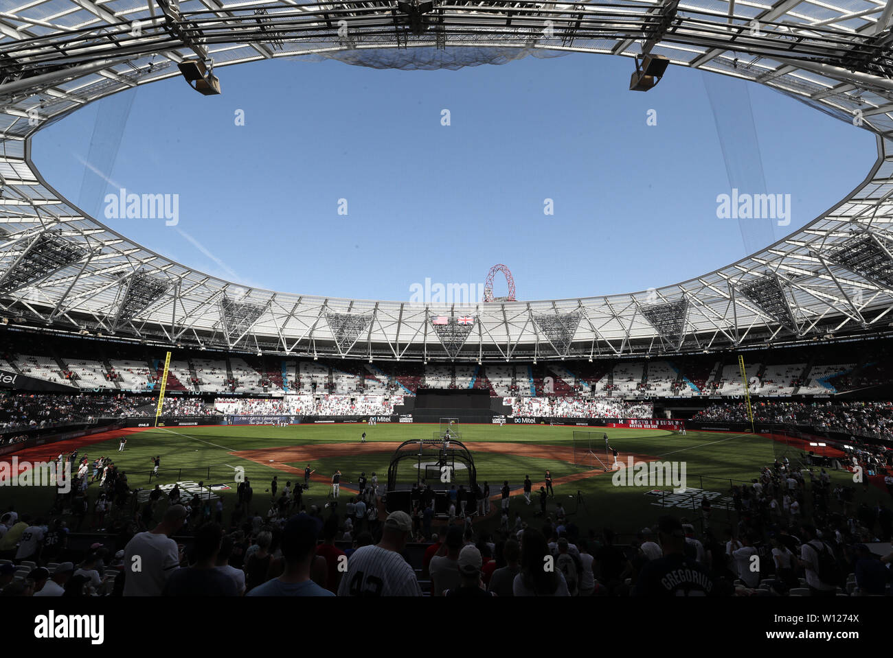 General View of the London Stadium ahead of the MLB London Series Match ...
