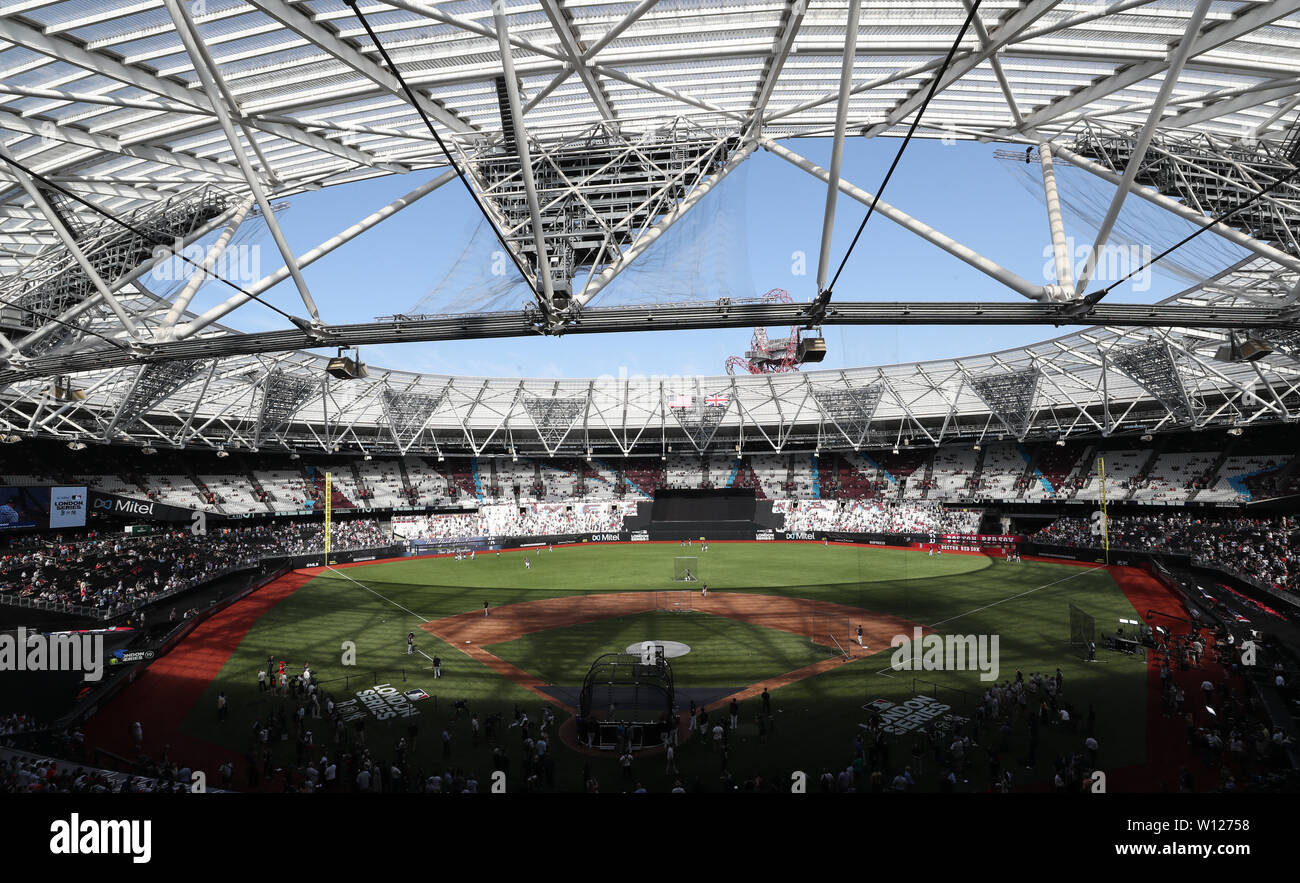 General View of the London Stadium ahead of the MLB London Series Match ...
