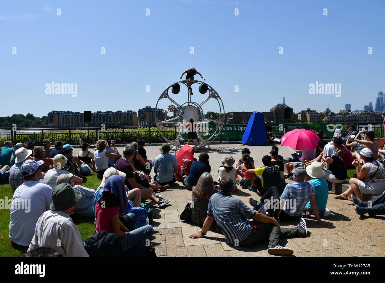 Canary Wharf, London, UK. 29th June, 2019. PULSE! performs at GDIF ...