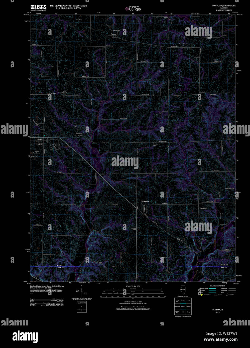 Map of payson hi-res stock photography and images - Alamy