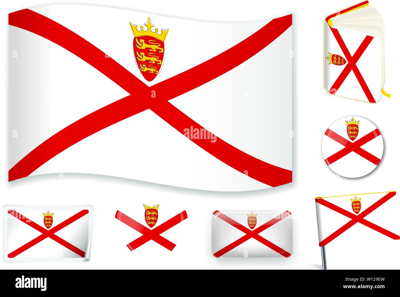 Jersey flag hi-res stock photography and images - Alamy