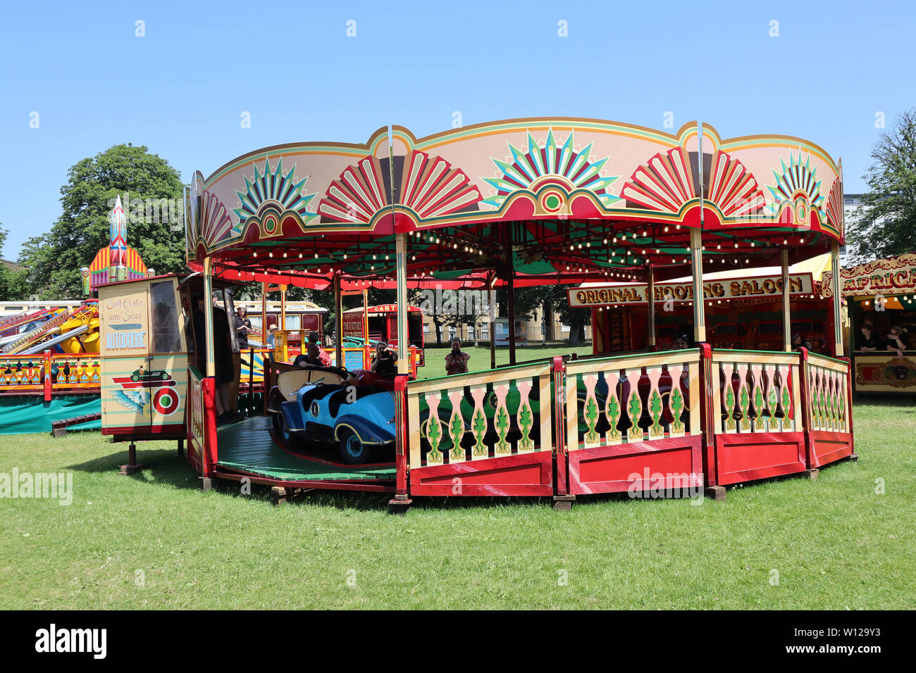Autodrome, Carters Steam Fair, Peckham Rye Common, London, UK, 29 June ...