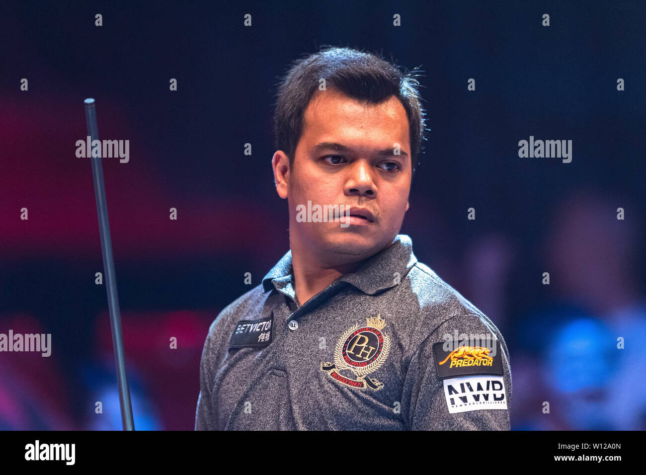 LEICESTER, United Kingdom. 29th June, 2019. Philippines - Carlo Biado ...