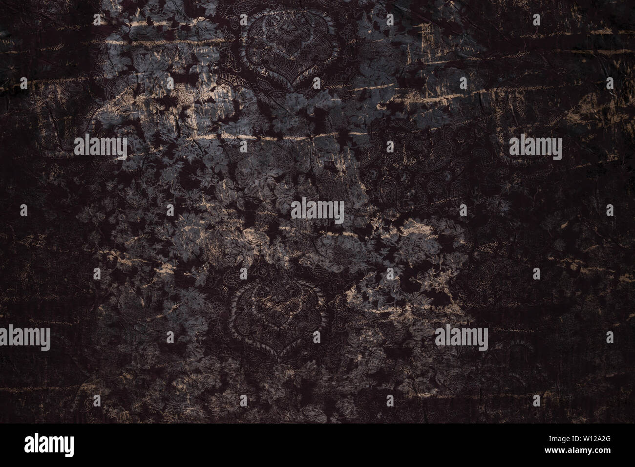 Beautiful fabric with mysterious pattern and textile texture background ...