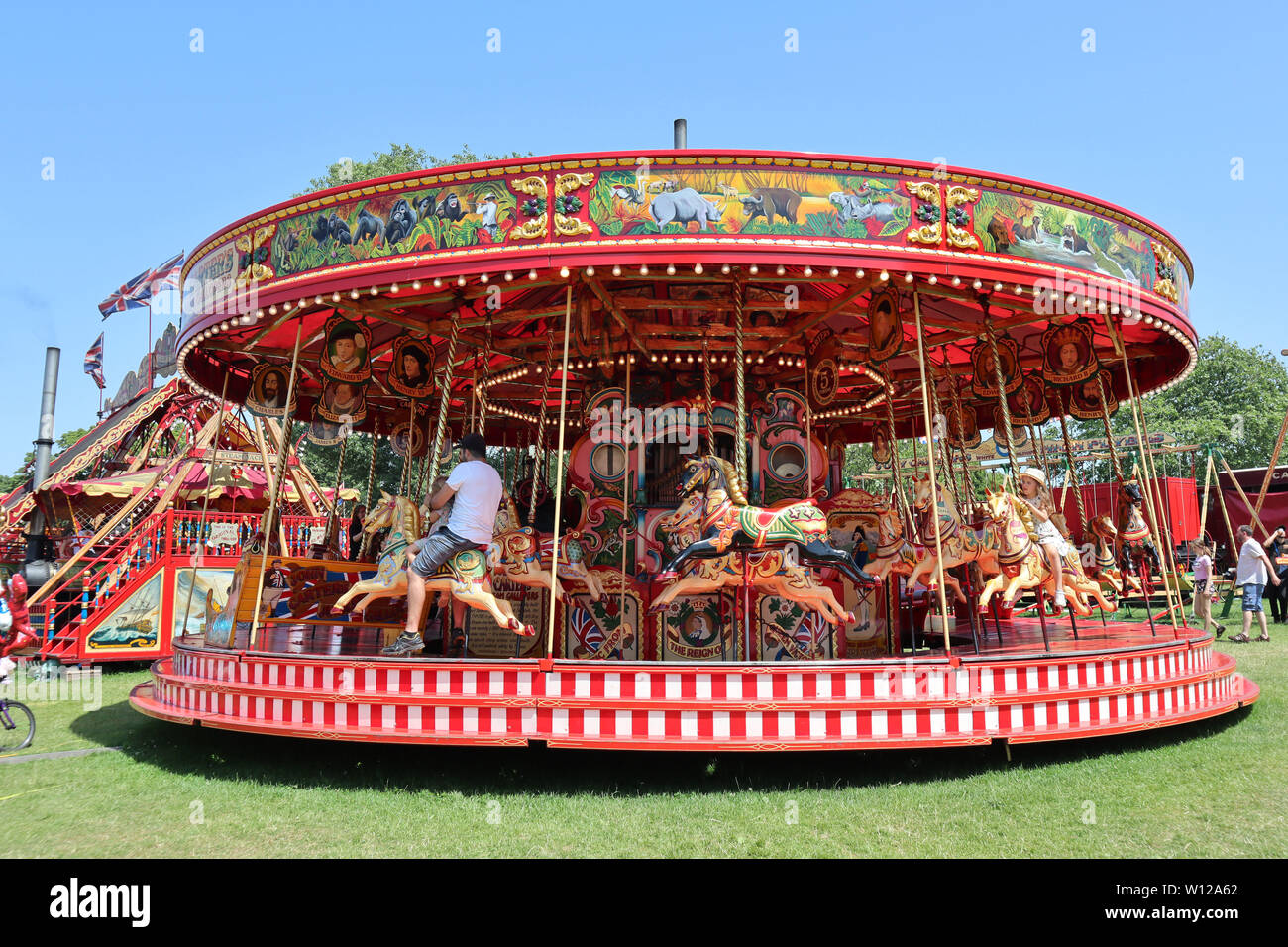 Jubilee Steam Gallopers, Carters Steam Fair, Peckham Rye Common, London ...