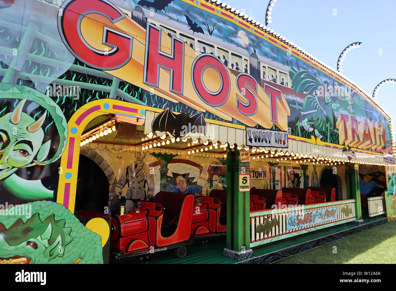 Ghost Train, Carters Steam Fair, Peckham Rye Common, London, UK, 29 ...