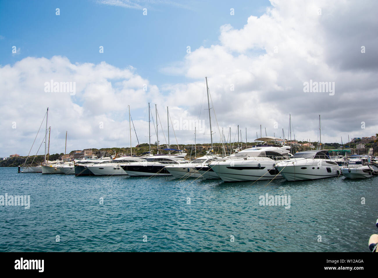 Port de Mao, Mahon Harbour, Menorca Stock Photo - Alamy