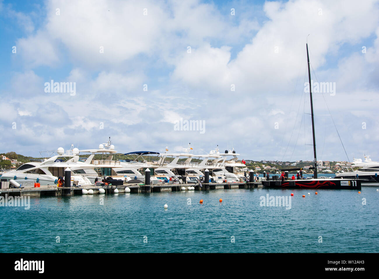 Port de Mao, Mahon Harbour, Menorca Stock Photo - Alamy