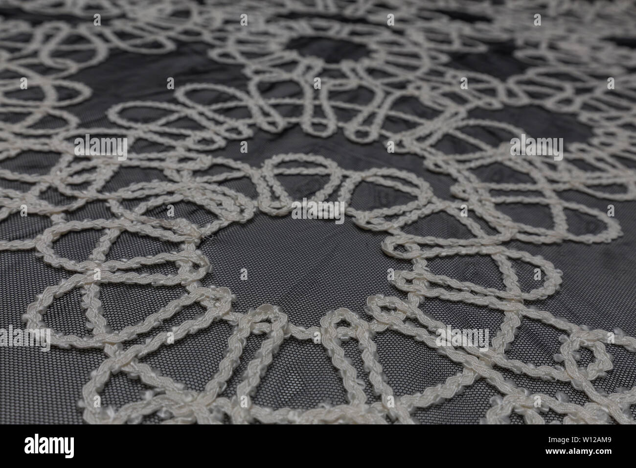 Beautiful close up of lace fabric with textile texture background Stock ...