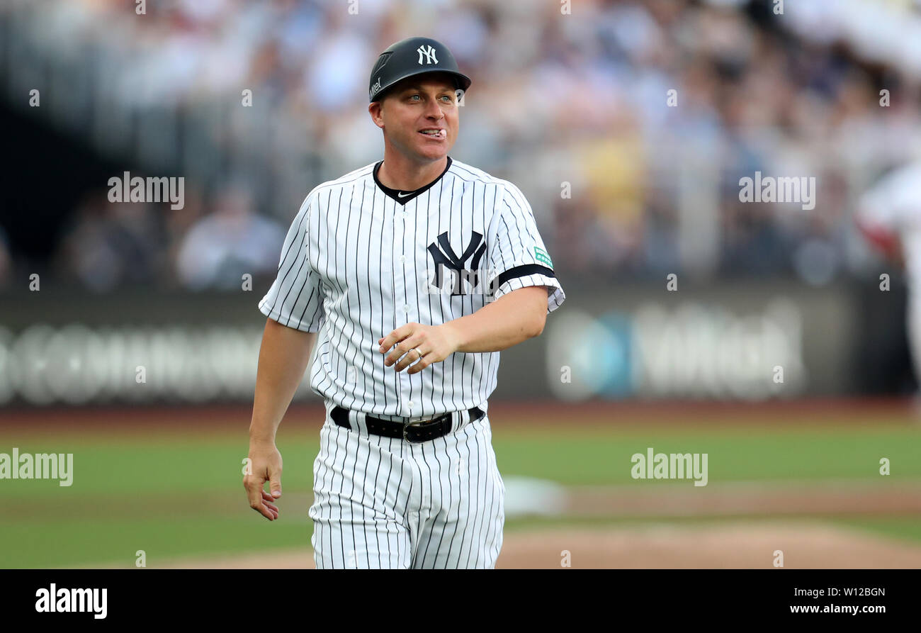 New York Yankees Reggie Willits during the MLB London Series Match at ...