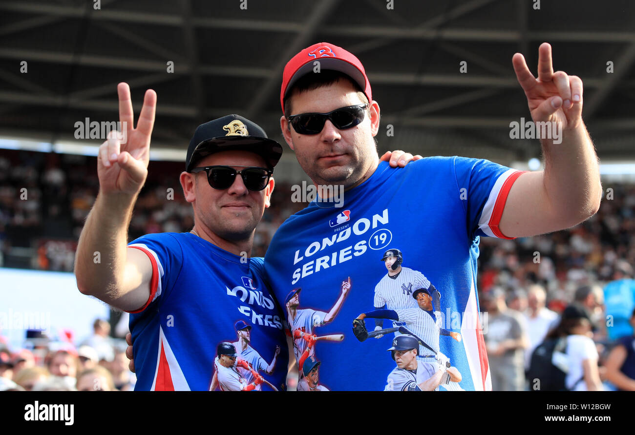 Boston Red Sox fans during the MLB London Series Match at The London ...