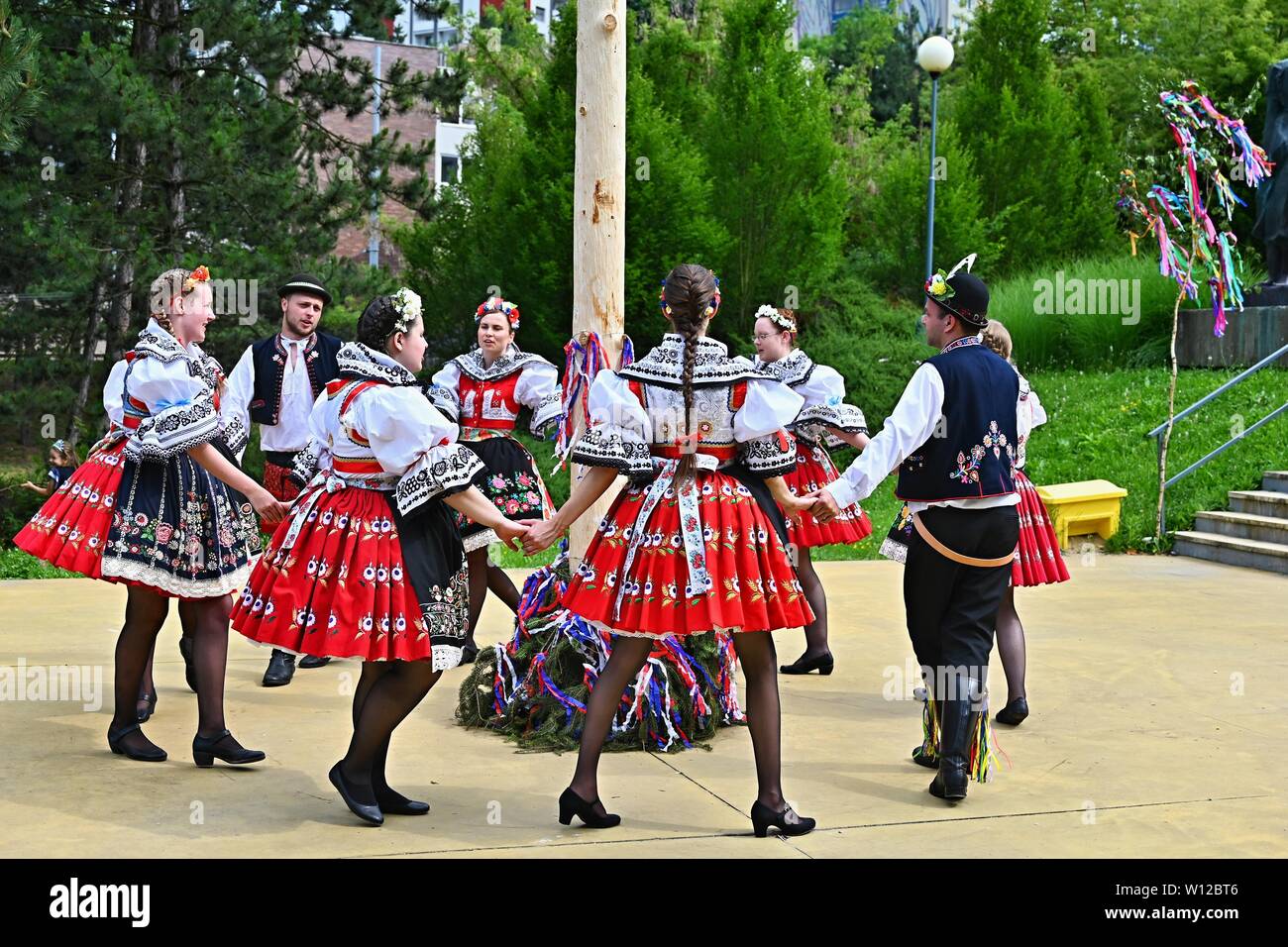 Brno - Bystrc, Czech Republic, June 22, 2019. Traditional Czech feast ...