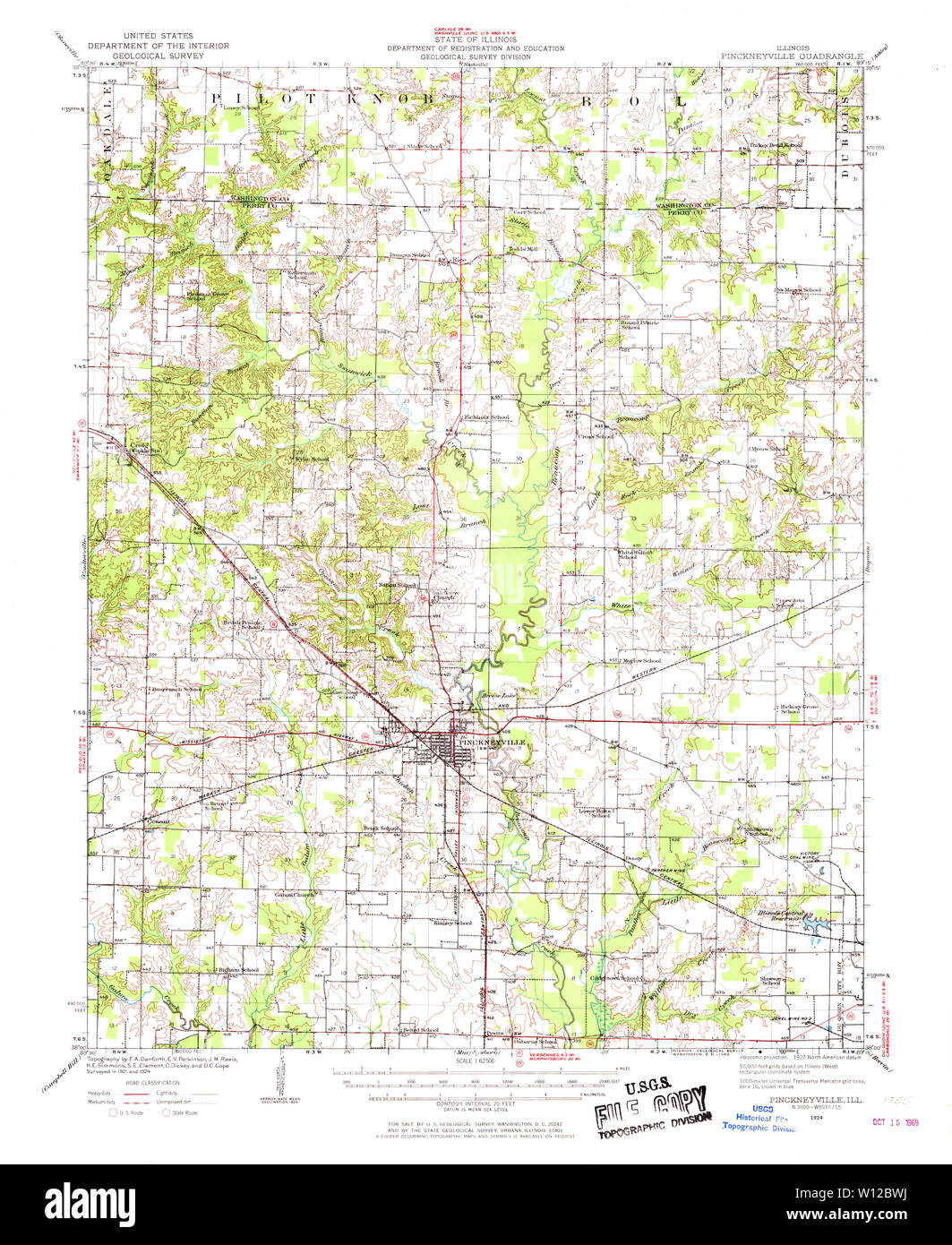 Map of pinckneyville hi-res stock photography and images - Alamy