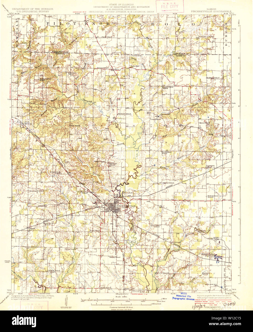 Map of pinckneyville hi-res stock photography and images - Alamy