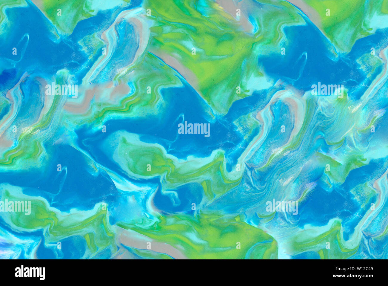 Multicolored background with fingerprints made from plasticine. Play ...