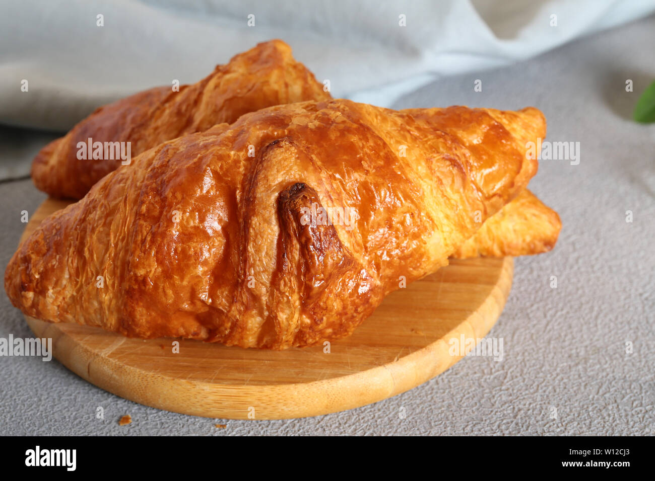traditional french croissant for breakfast Stock Photo - Alamy
