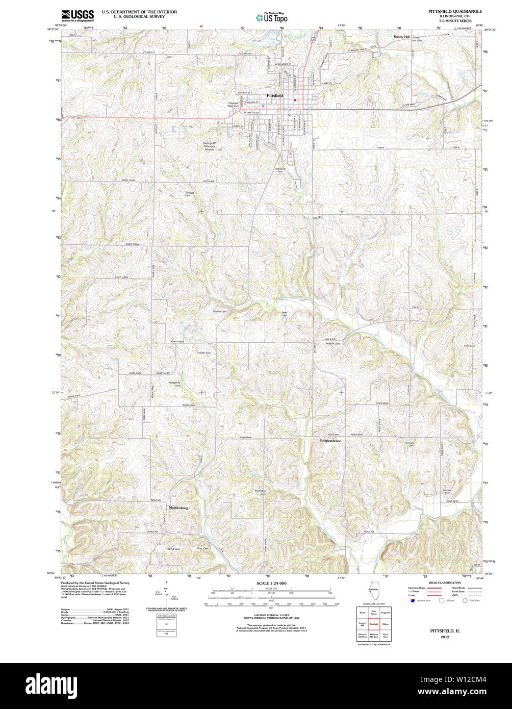 Pittsfield map Cut Out Stock Images & Pictures - Alamy