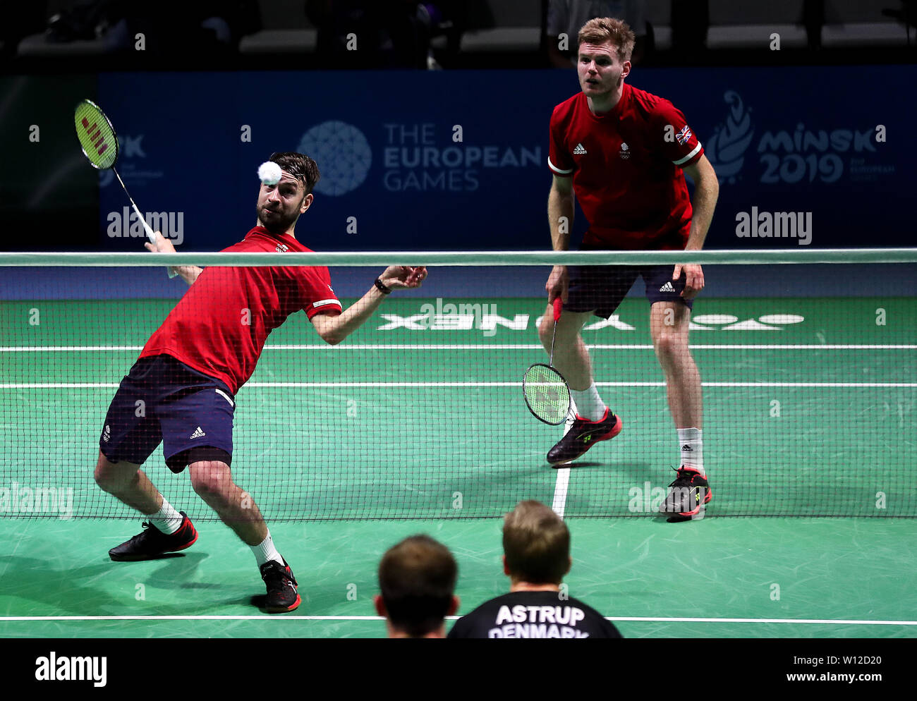 Great Britain's Marcus Ellis (right) and Chris Langridge on their way ...