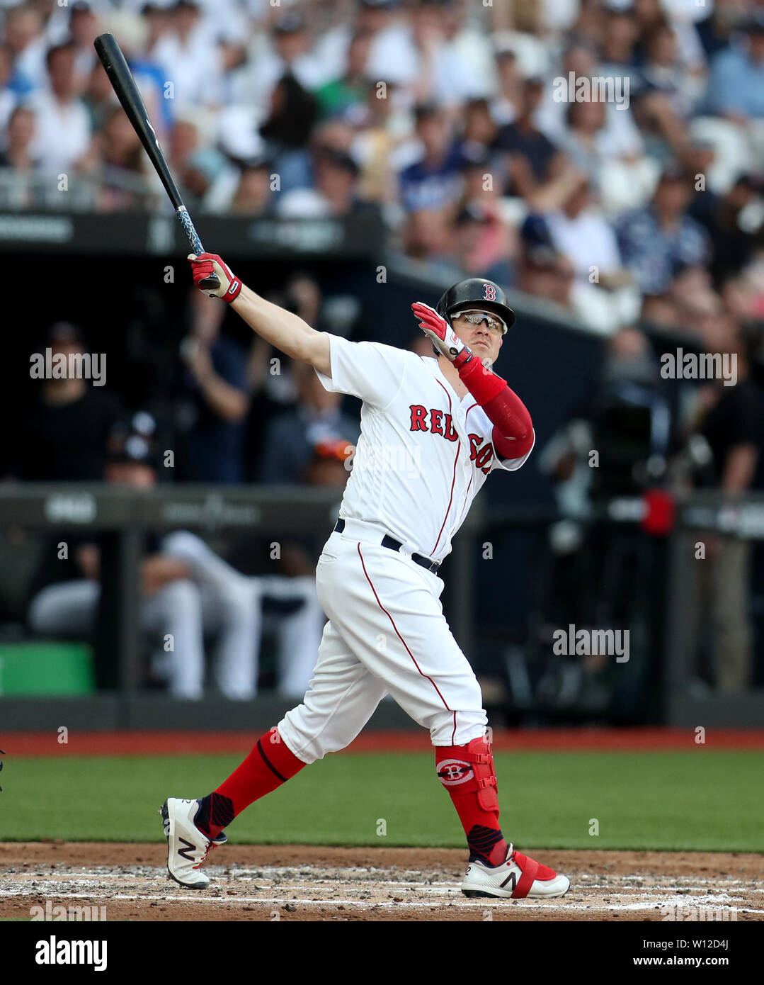 Boston Red Sox' Brock Holt in action during the MLB London Series Match ...
