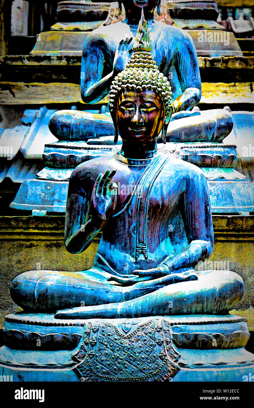 Colorful buddha art hi-res stock photography and images - Alamy