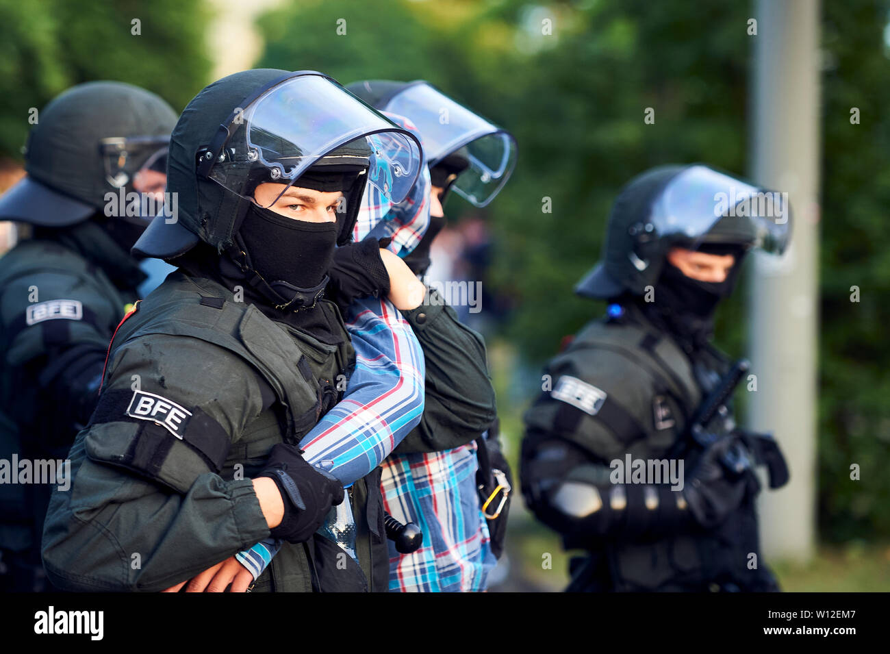 Bereitschaftspolizei hi-res stock photography and images - Alamy