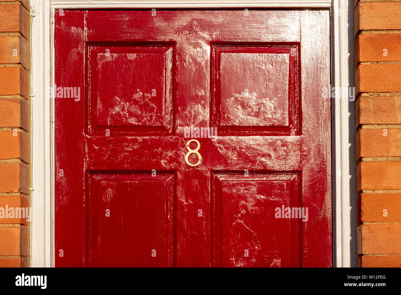 Number 8 on door hi-res stock photography and images - Alamy