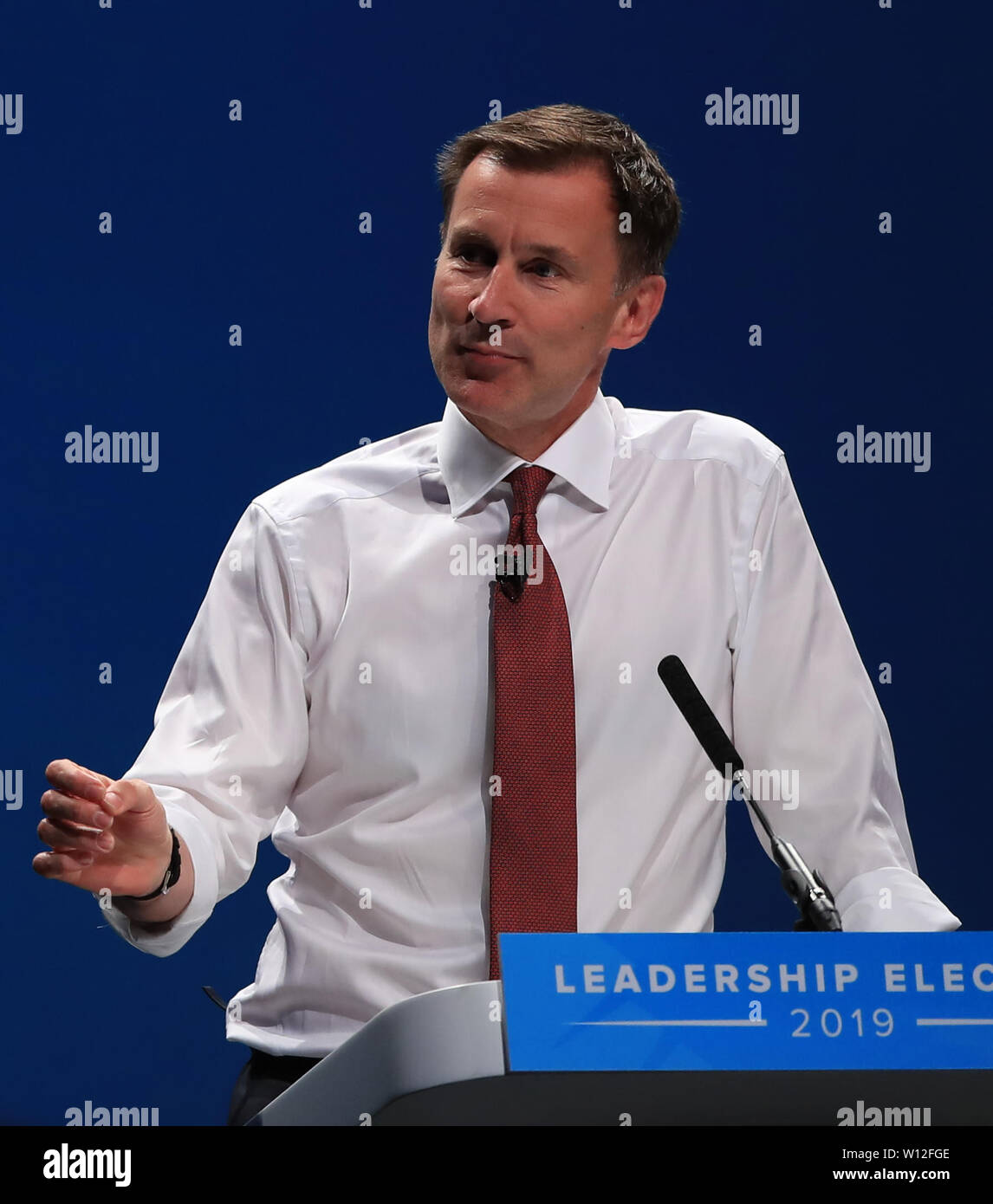 Conservative party leadership contender jeremy hunt hi-res stock ...