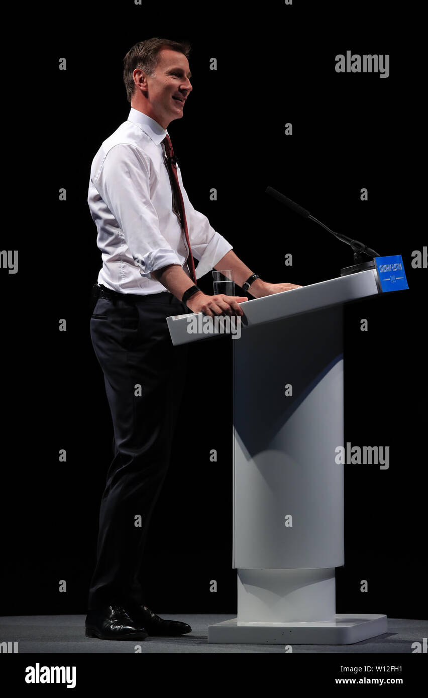 Conservative party leadership contender jeremy hunt hi-res stock ...