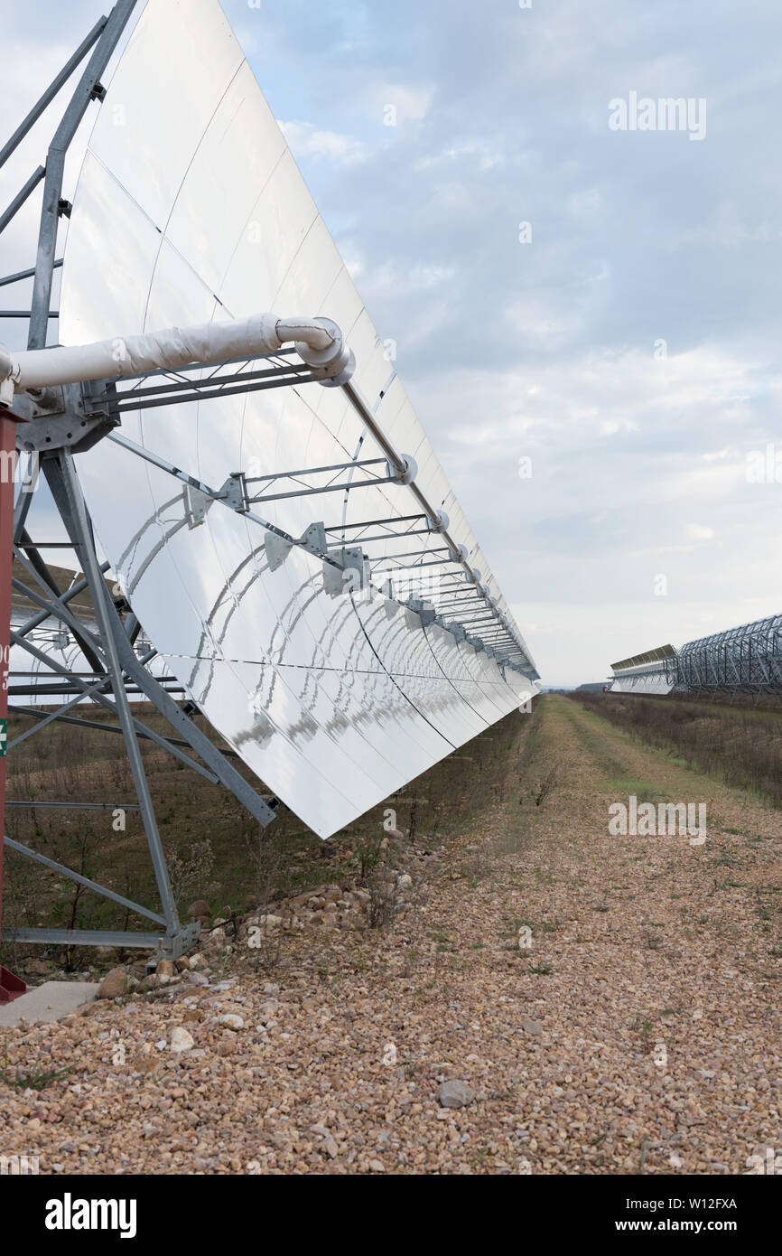 Parabolic Solar Panels Plant High Resolution Stock Photography and ...