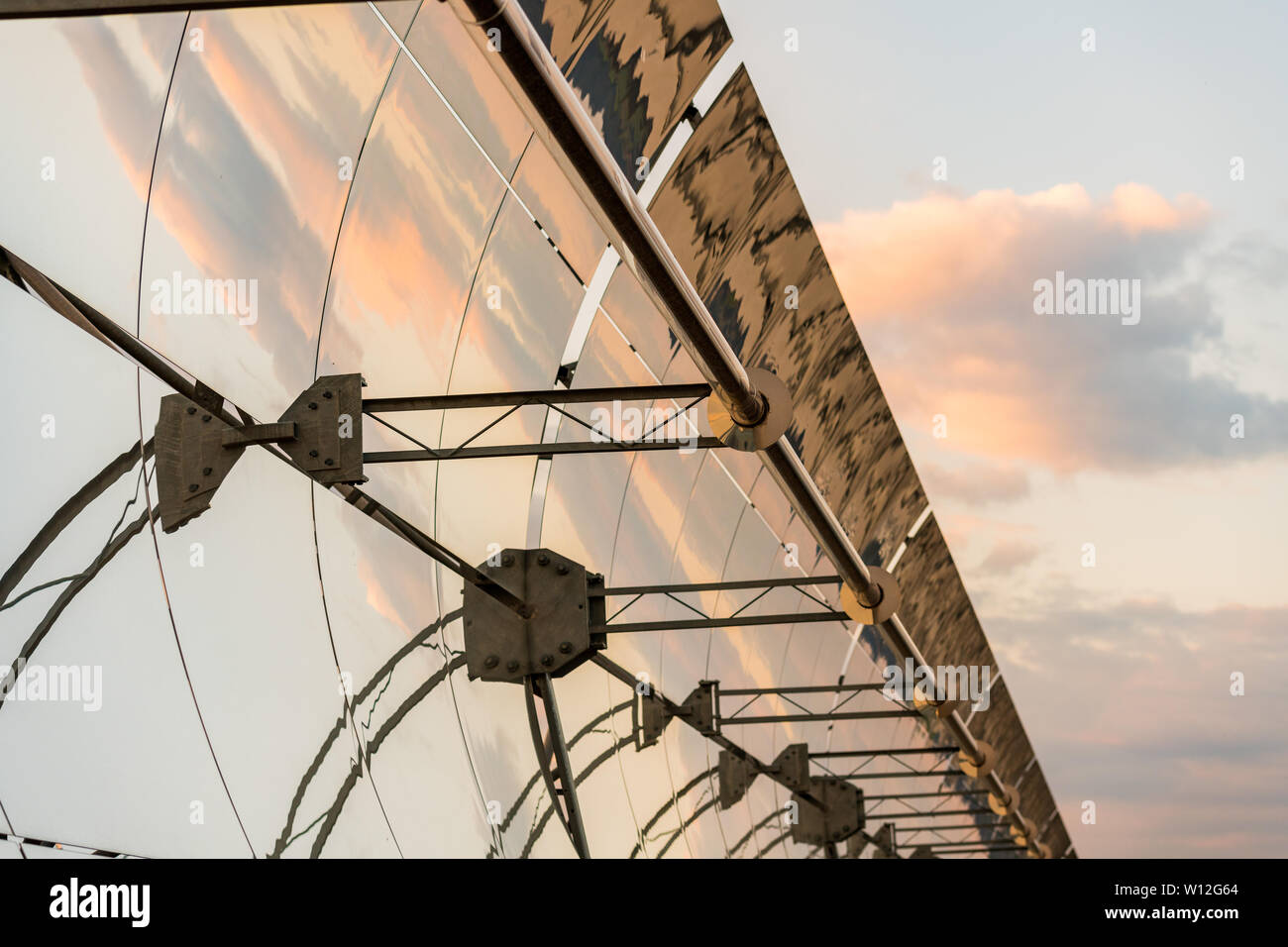 Parabolic Solar Panels Plant High Resolution Stock Photography and ...