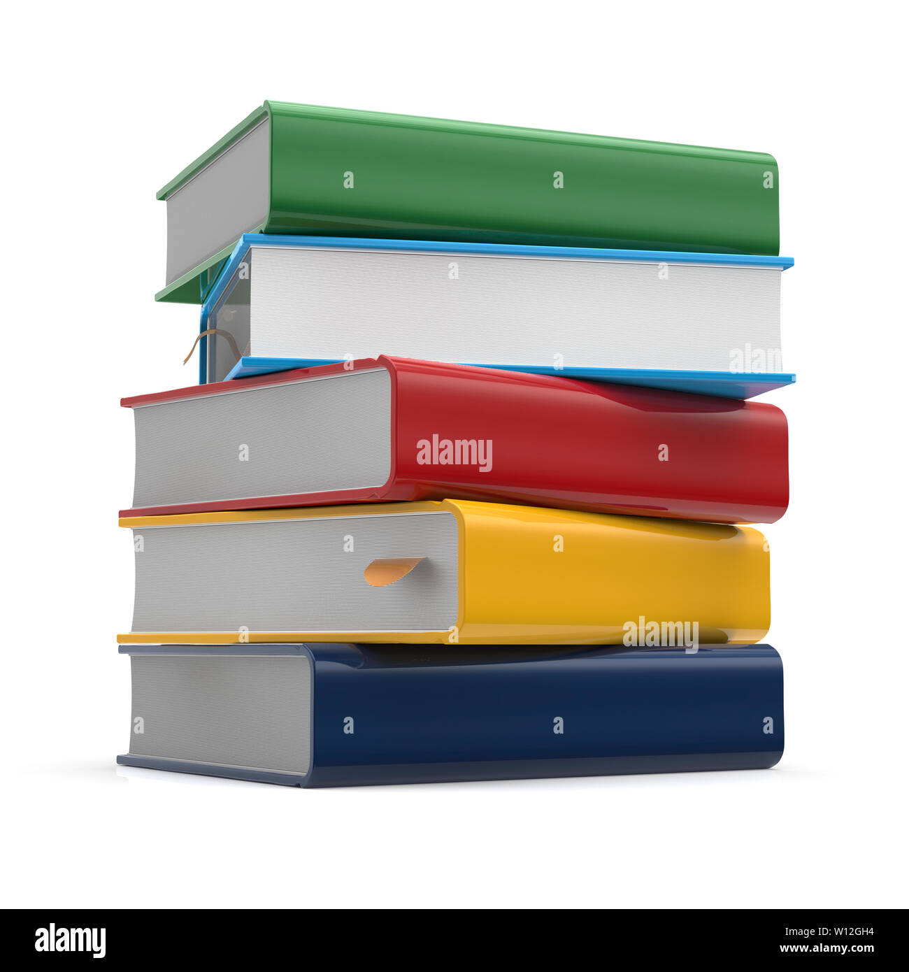 Books stack of book blank covers textbook bookmark. School studying ...
