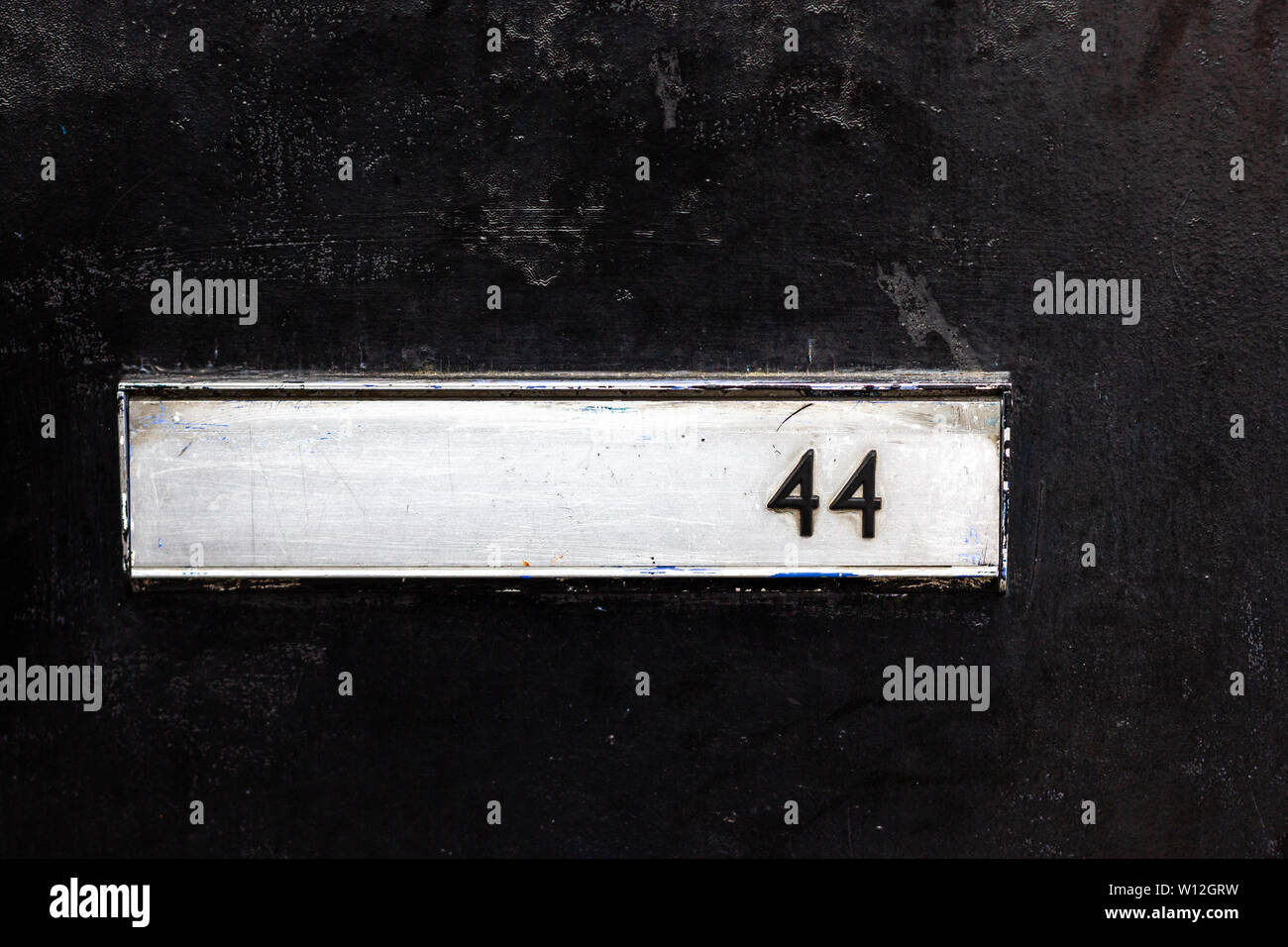 Black front door hi-res stock photography and images - Alamy