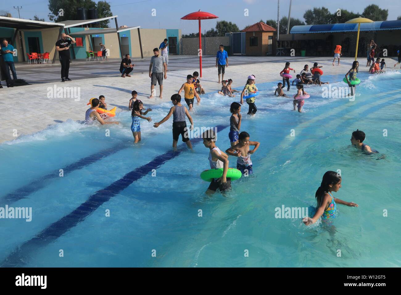 Gaza City, The Gaza Strip, Palestine. 29th June, 2019. Palestinian kids ...