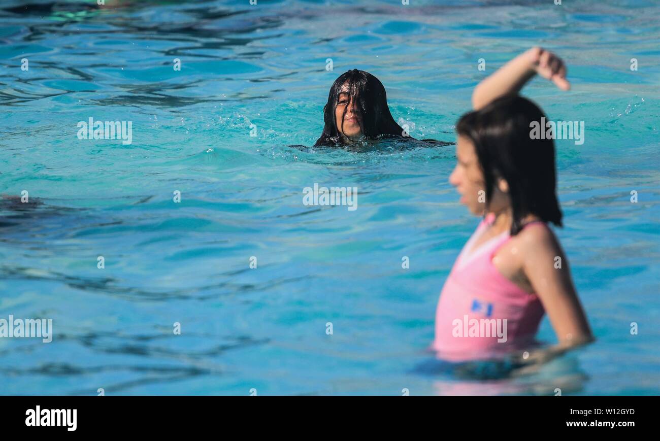 Gaza City, The Gaza Strip, Palestine. 29th June, 2019. Palestinian kids ...