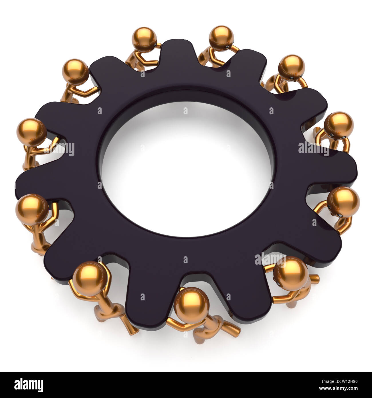 Teamwork business partnership assistance unity brainstorm process men ...