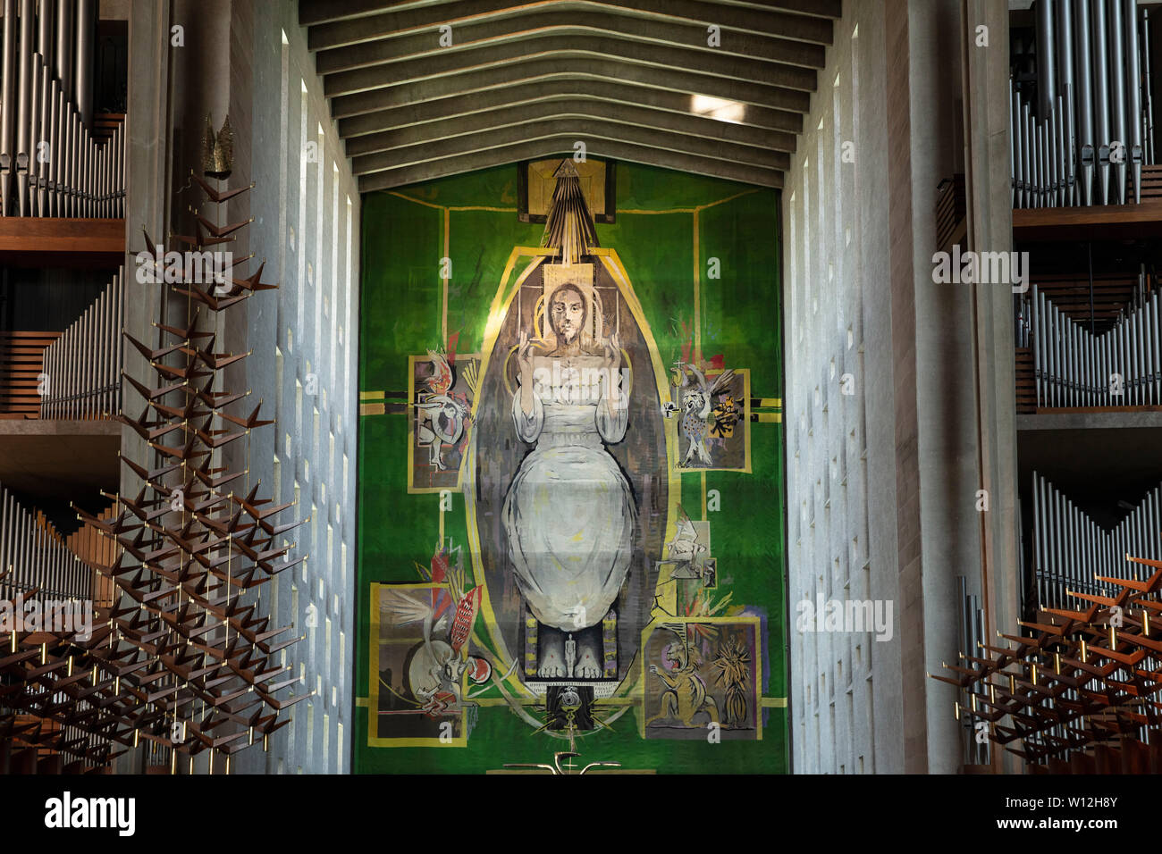 St michaels cathedral coventry england tapestry graham sutherland ...