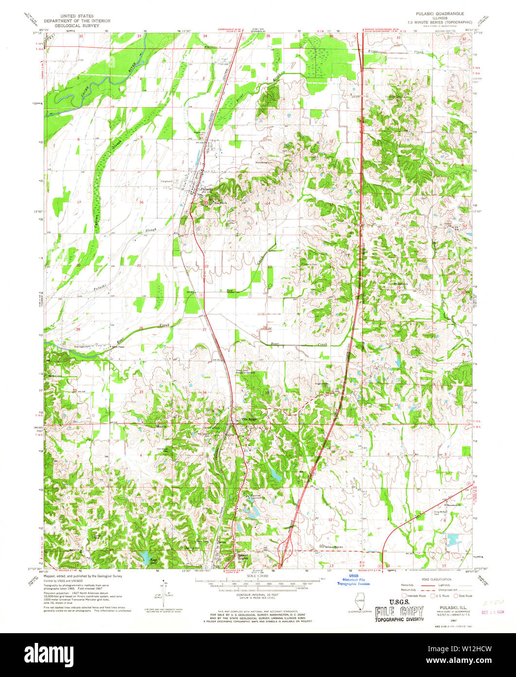 Pulaski map hi-res stock photography and images - Alamy
