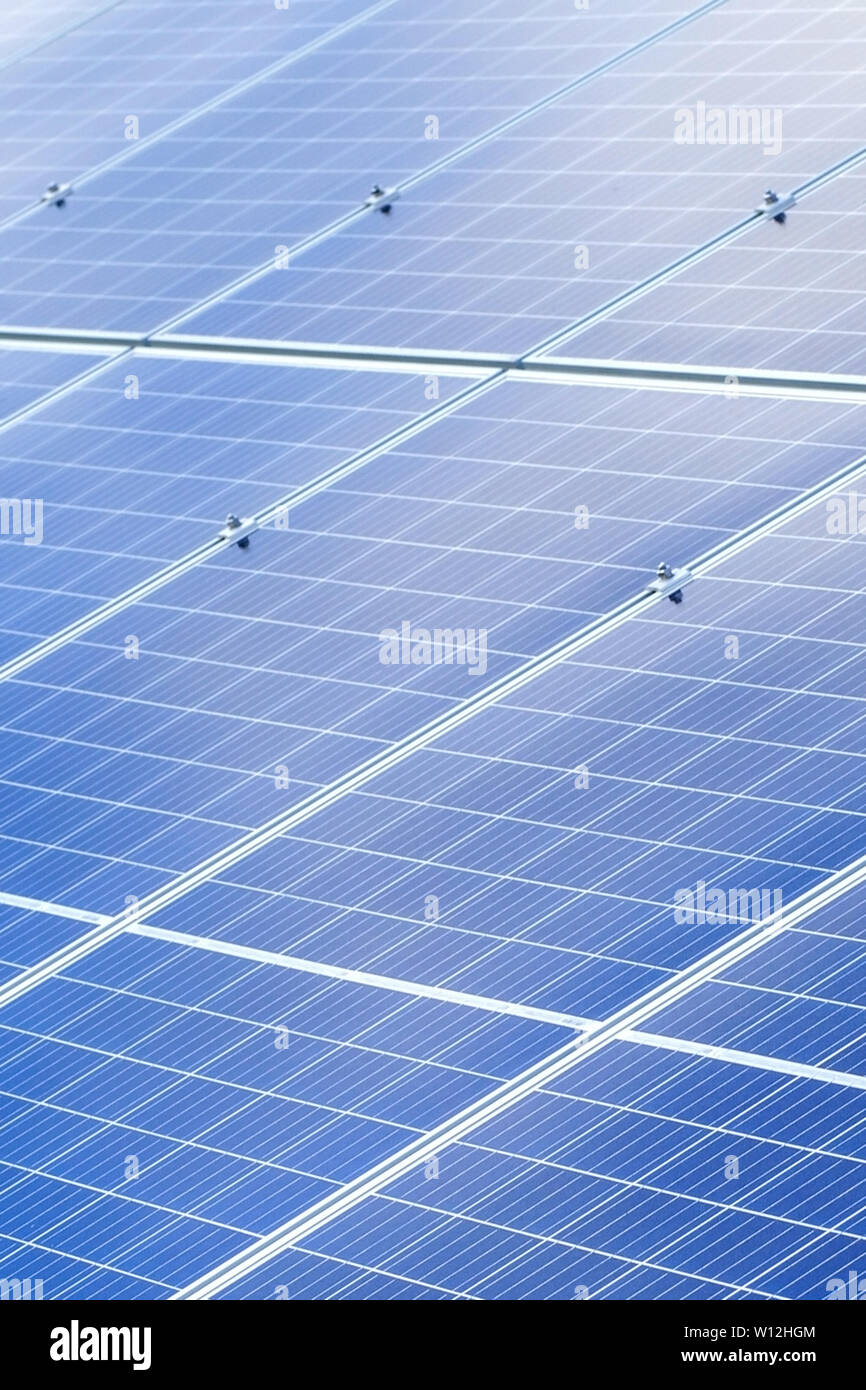Solar panels background. Photovoltaic renewable energy source Stock ...