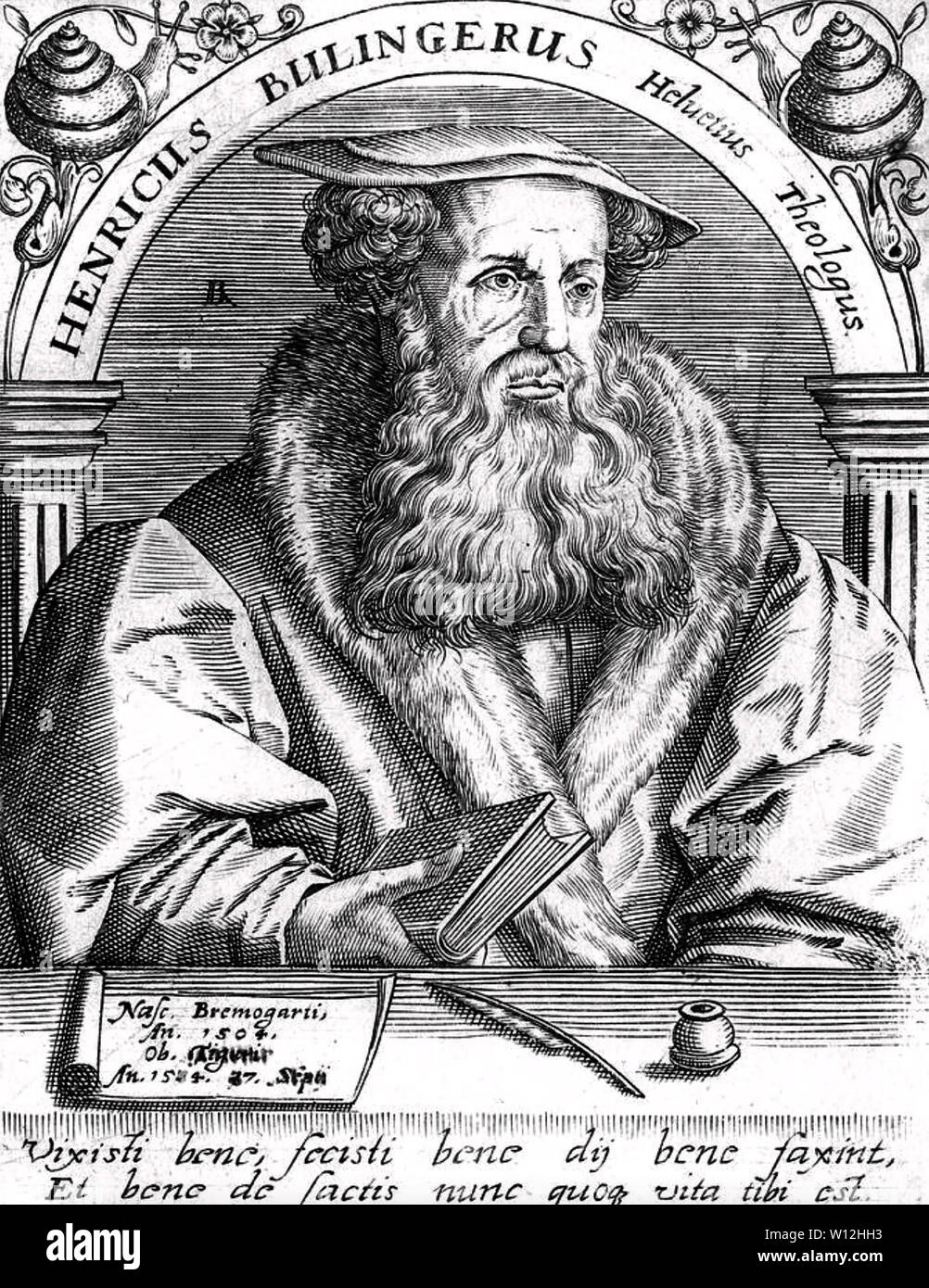 HEINRICH BULLINGER (1504-1575) Swiss Protestant reformer Stock Photo ...