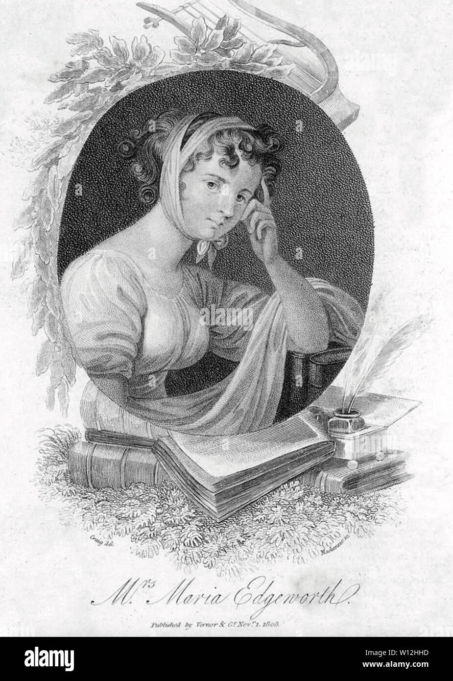 MARIA EDGEWORTH (1768-1849) Anglo-Irish novelist Stock Photo - Alamy