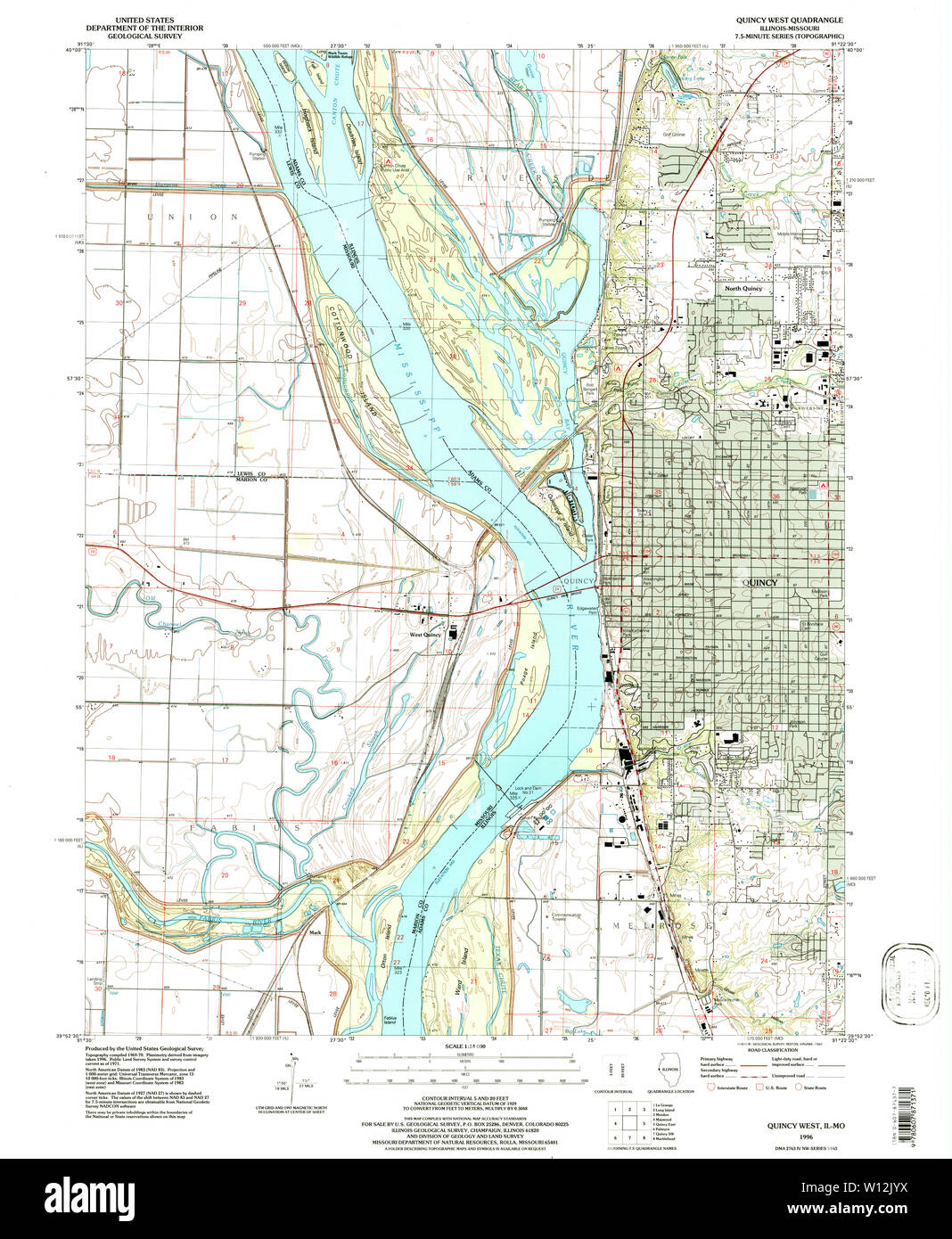 Quincy map Cut Out Stock Images & Pictures - Alamy