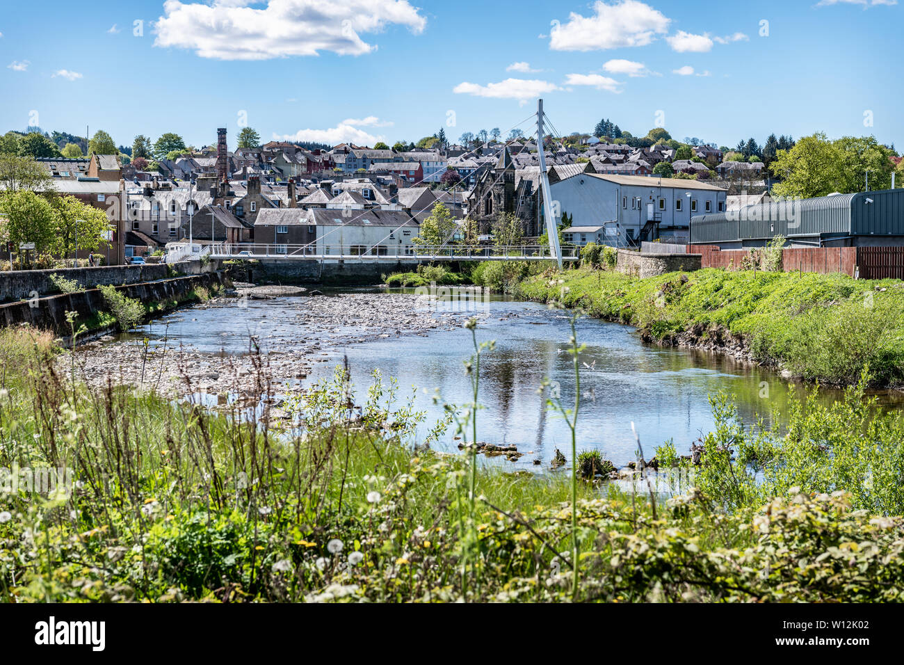 Teviot River, Hawick, Scotland Stock Photo - Alamy
