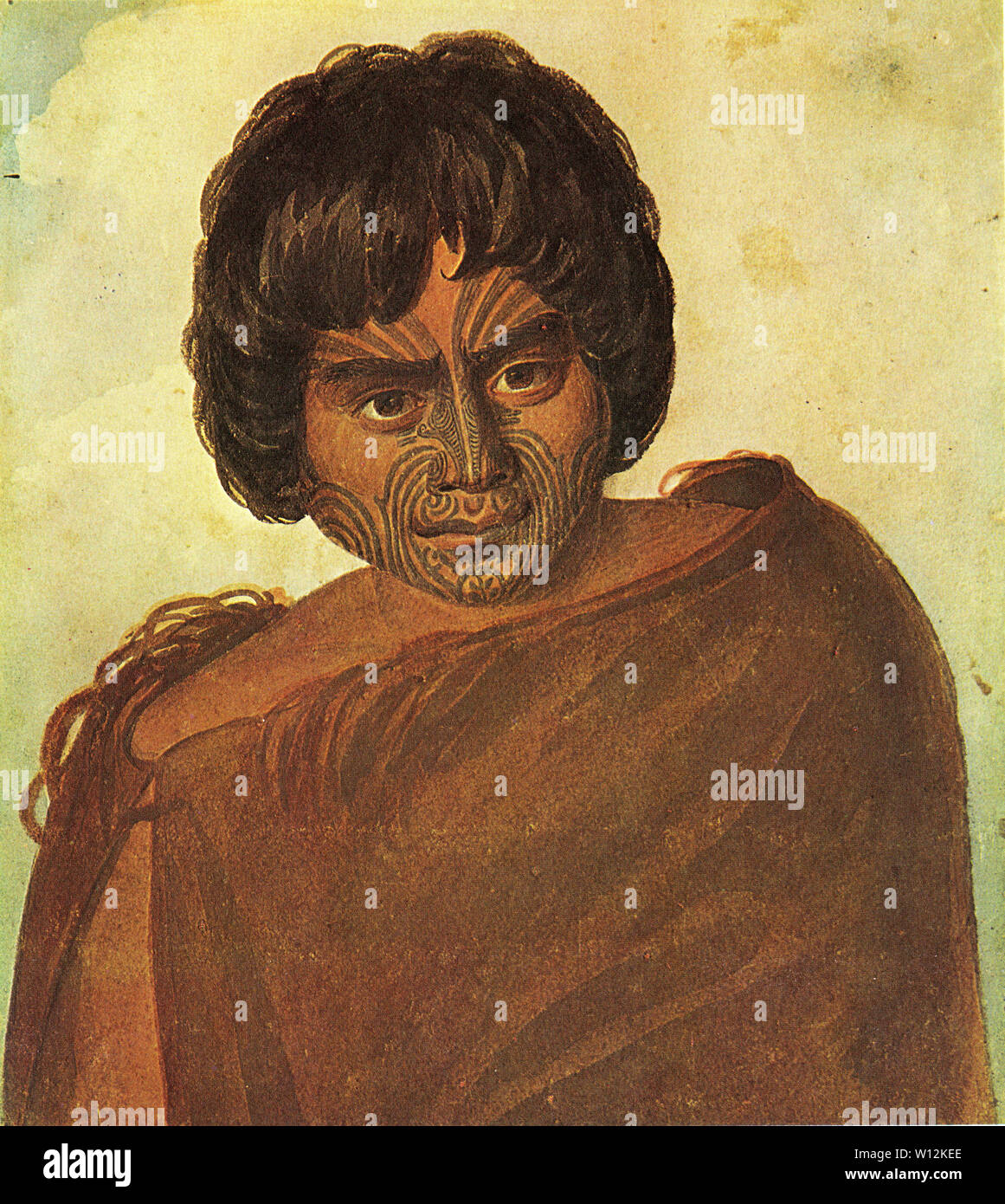 Maori face painting hi-res stock photography and images - Alamy