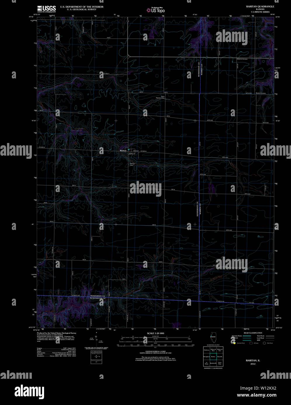 Raritan map hi-res stock photography and images - Alamy